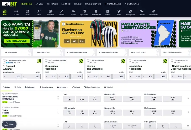 Retabet Perú: Bono de S/ 600 | ¿Cómo Apostar? [Reseña]